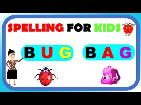 THREE LETTER WORDS FOR KIDS | ABC 3 LETTER WORDS & PHONICS | PRESCHOOL ...