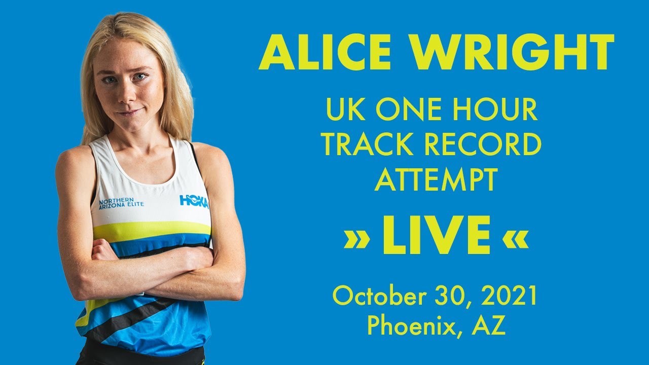Alice Wright - UK 1 Hour Track Record Attempt - YouTube