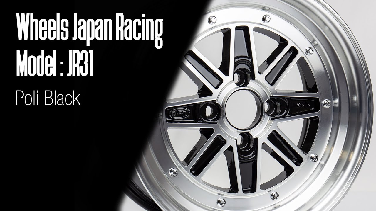 Jantes Japan Racing JR31 PoliBlack - YouTube