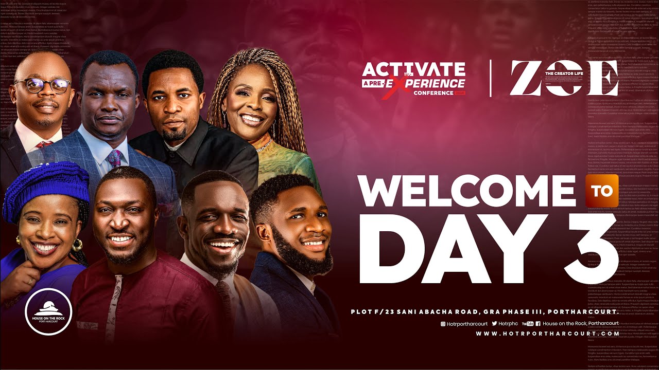 ACTIVATE CONFERENCE DAY 3 | PST. JUMOKE ADENOWO & MIN. EBUKA SONGS | 23/11/2024 - YouTube
