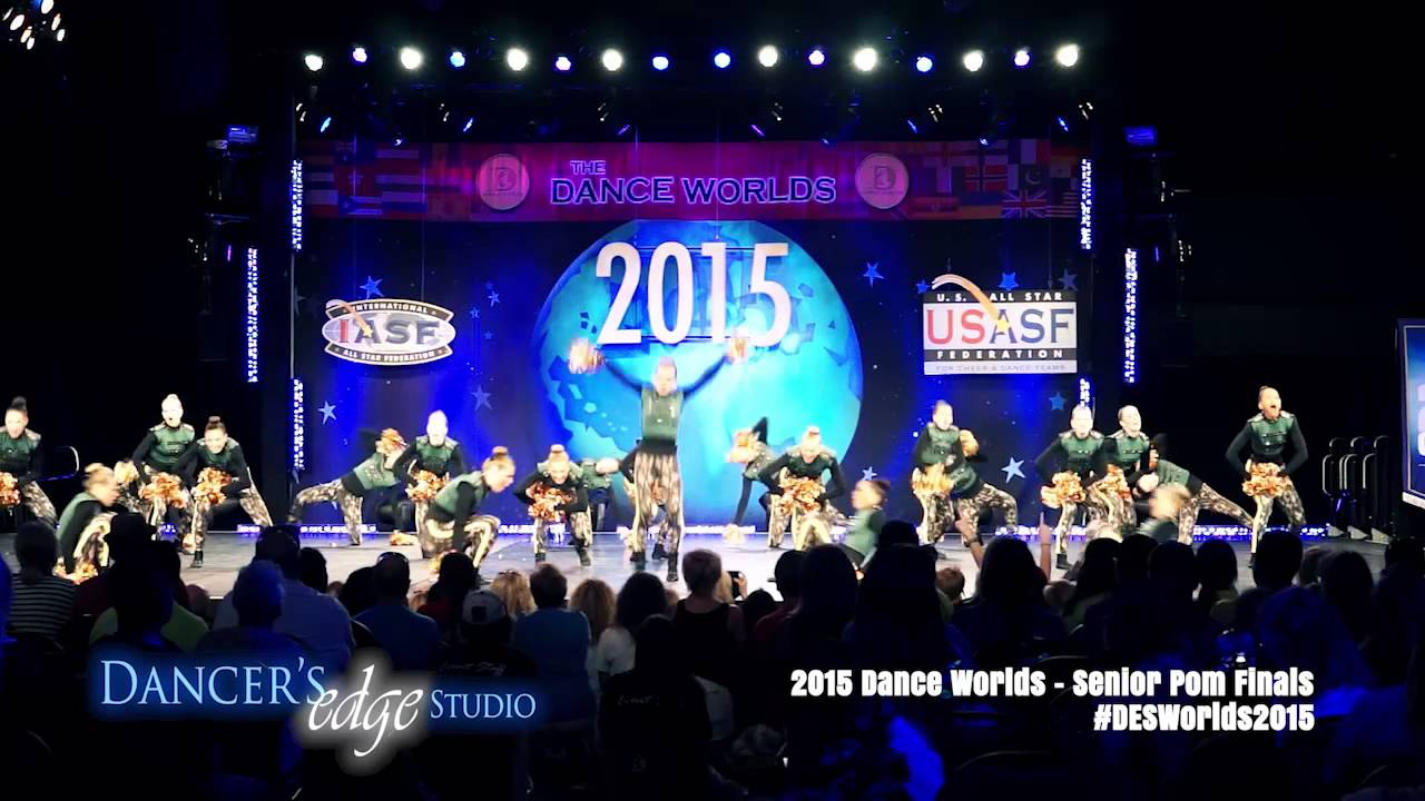 2015 Dance Worlds - Dancer's Edge Studio - Senior Pom Finals - YouTube