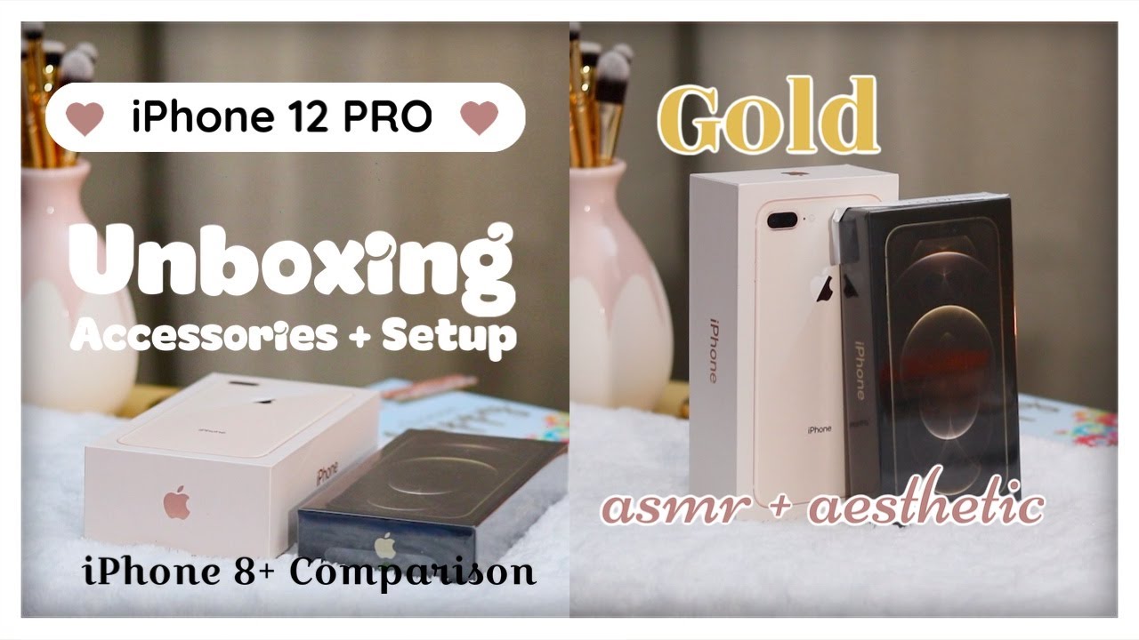 iPhone 12 Pro Gold 2020 Unboxing and Setup & Accessories + Camera Test ...