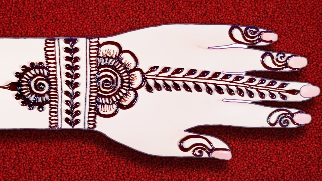 mendini design | madhi | madhi ke design | mehndi design simple ...