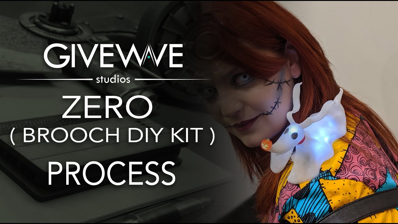 Zero mini Light up Brooch DIY kit ( PROCESS ) - YouTube