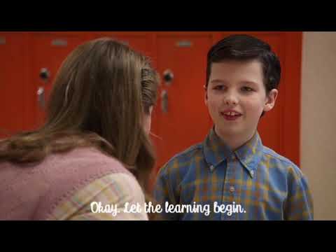 Young Sheldon SO1E1 Best Scene- Sheldon first day in school - YouTube