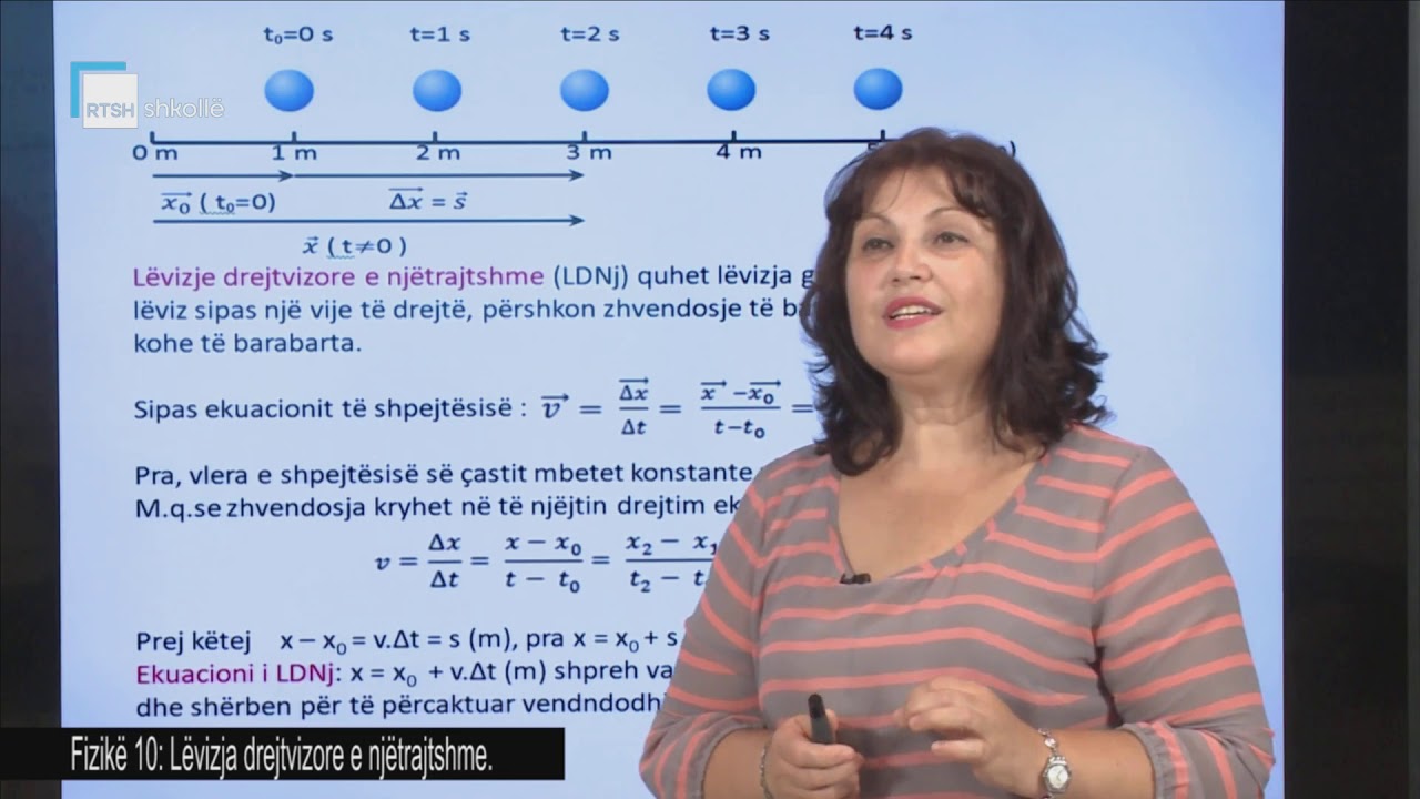 Fizikë 10 - Lëvizja drejtvizore e njëtrajtshme - YouTube