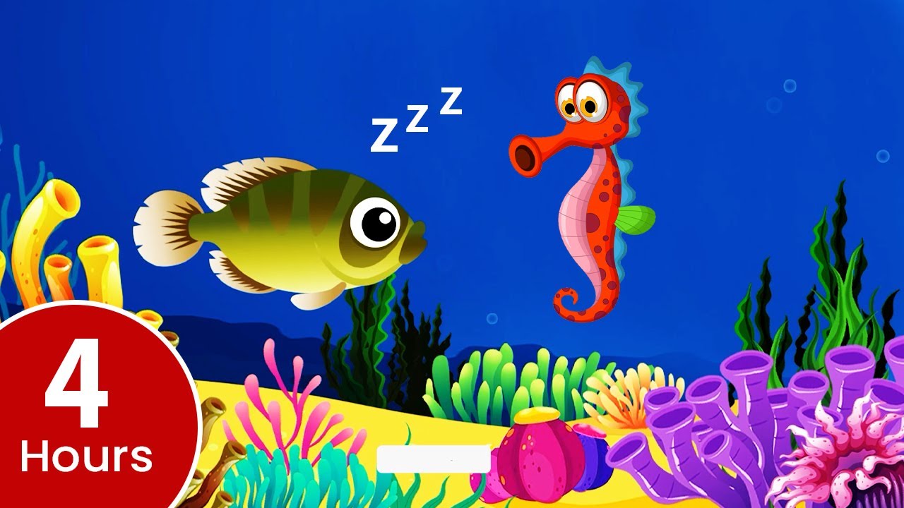 4 Hours Bedtime Lullabies and Calming Undersea Animation Baby Lullaby ...