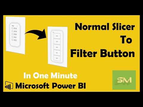 Make Filter Button In Microsoft Power BI - YouTube