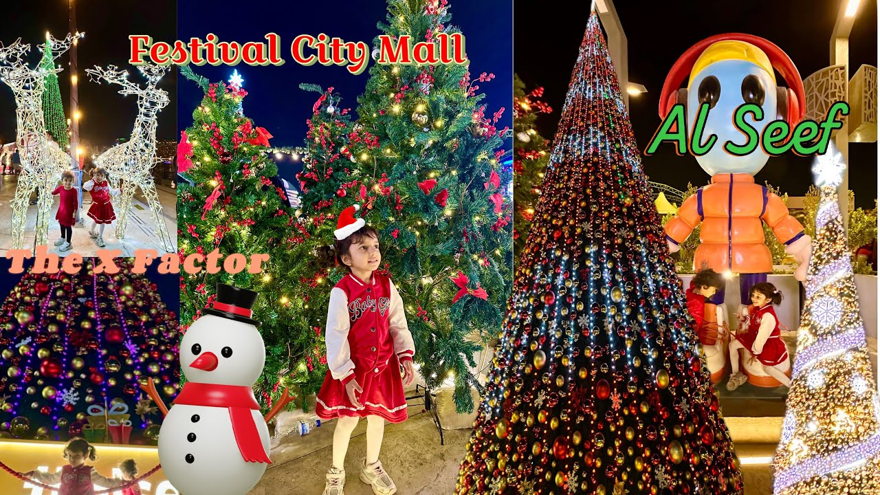 Al Seef + Festival City Mall🎄🎅|christmas pop ups 🫰🏻🙌🏻 - YouTube