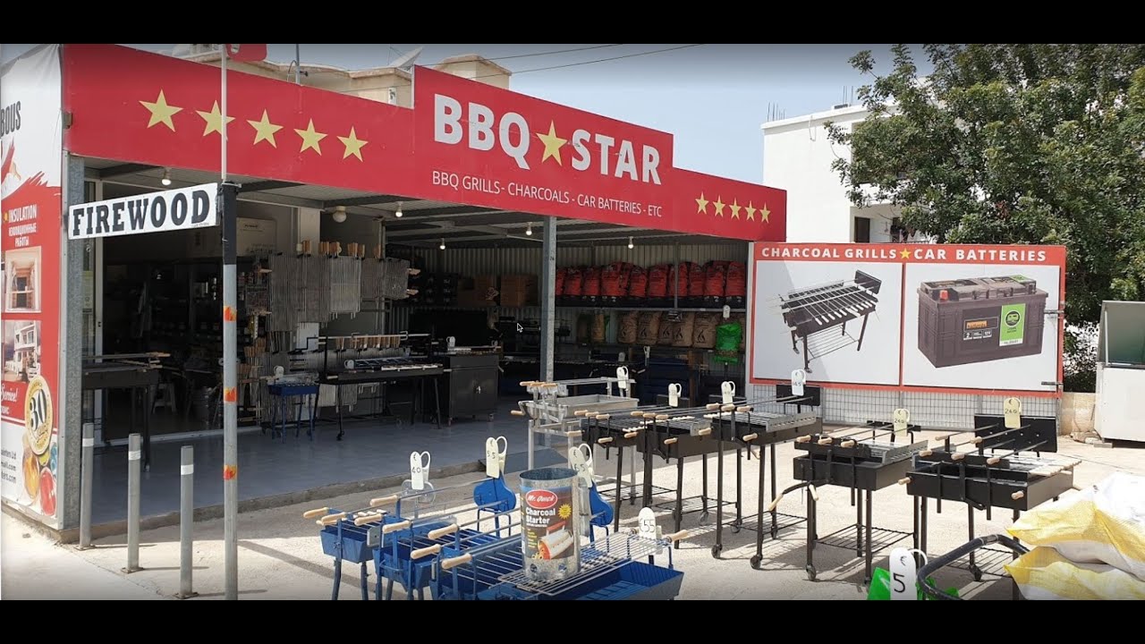 Cyprus BBQ Foukou Shop in Peyia - YouTube