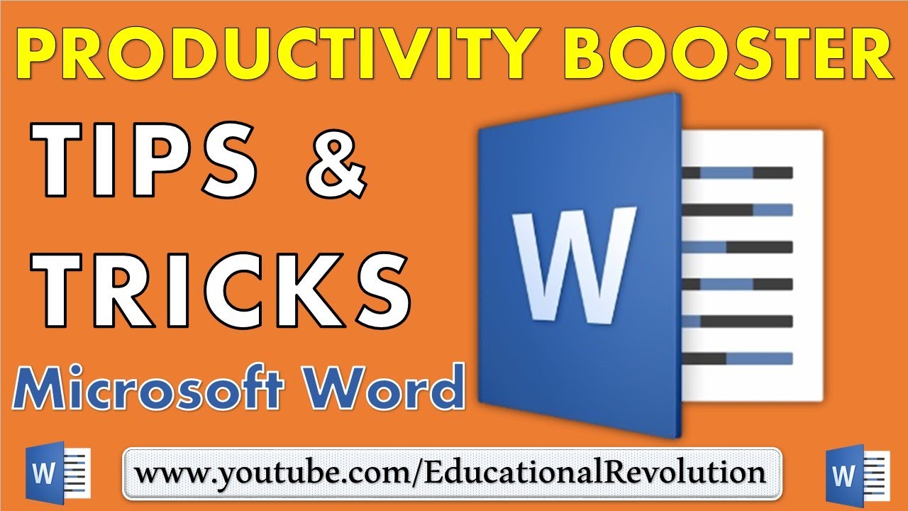 some fast and New productivity Booster Microsoft Word Tips - YouTube