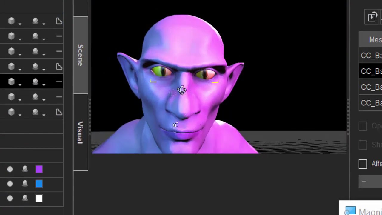 ICLONE 6 AND 7 TUTORIAL CHANGE OR MODIFY THE AVATAR'S SKIN AND EYES ...