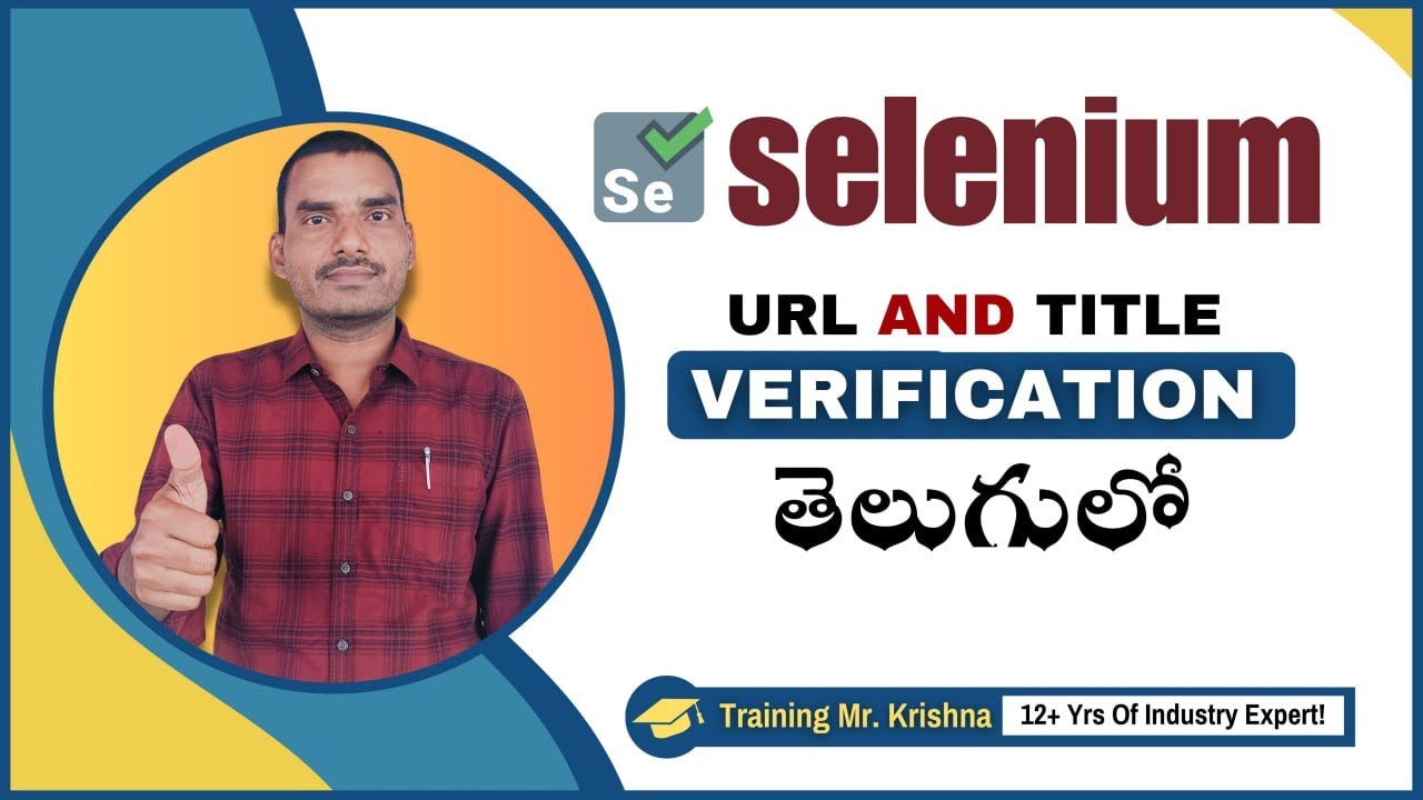 Verify Url And Title In Selenium Webdriver Selenium Telugu Training
