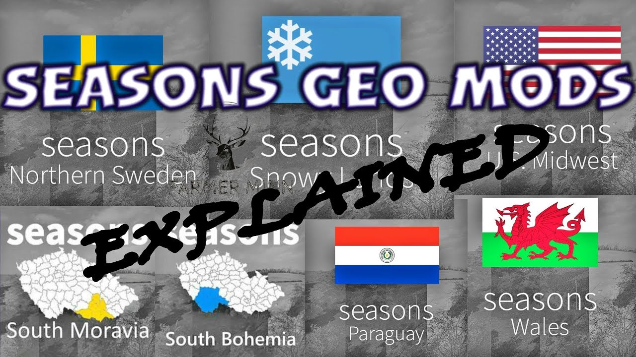 Farming Simulator 17 PS4 | Seasons Geo Mods Explained | FS17 Tutorials ...