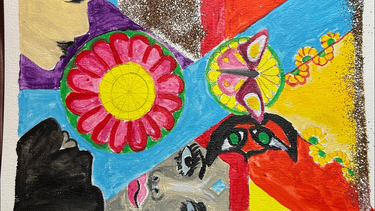 Flower faces abstract - YouTube