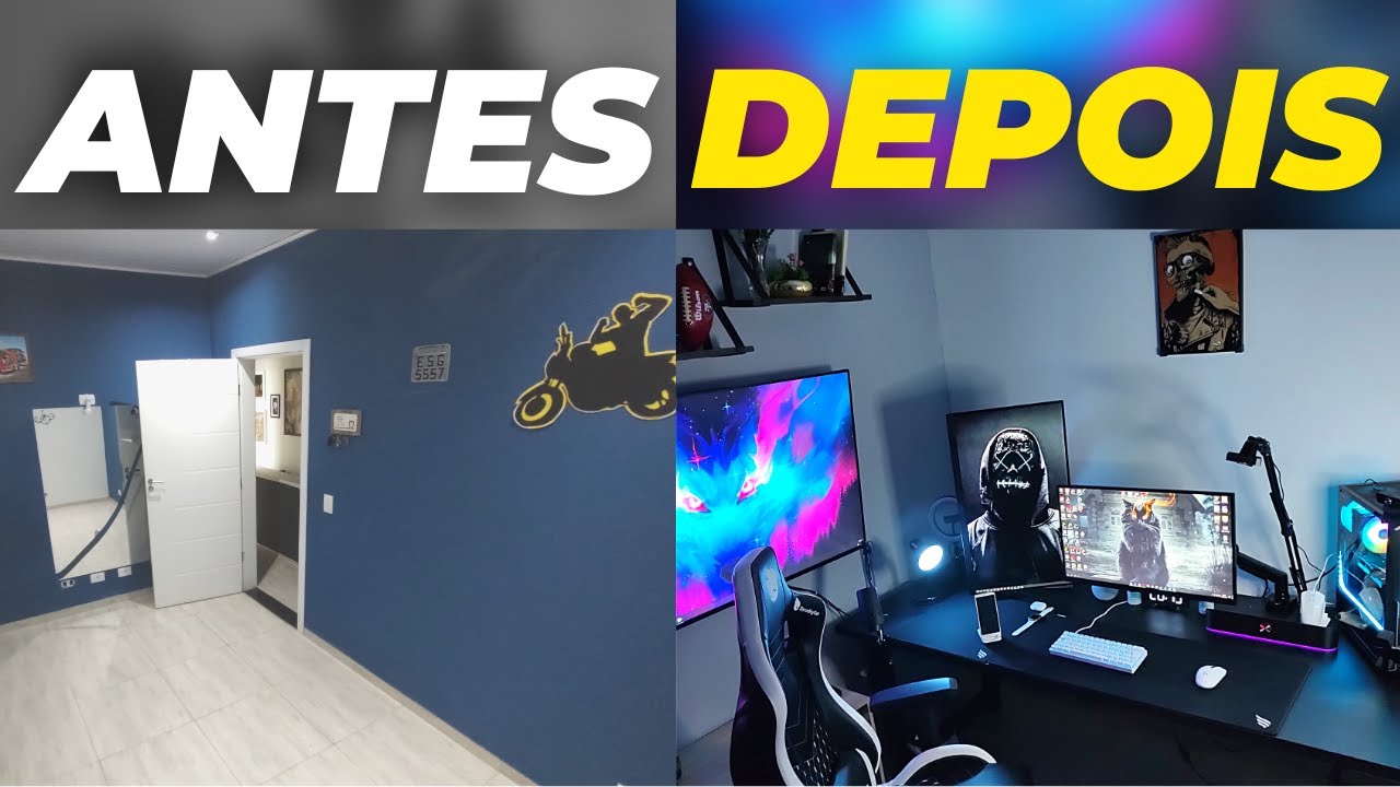 De quarto SEM GRAÇA a quarto GAMER IRADO: Como transformei meu cantinho ...