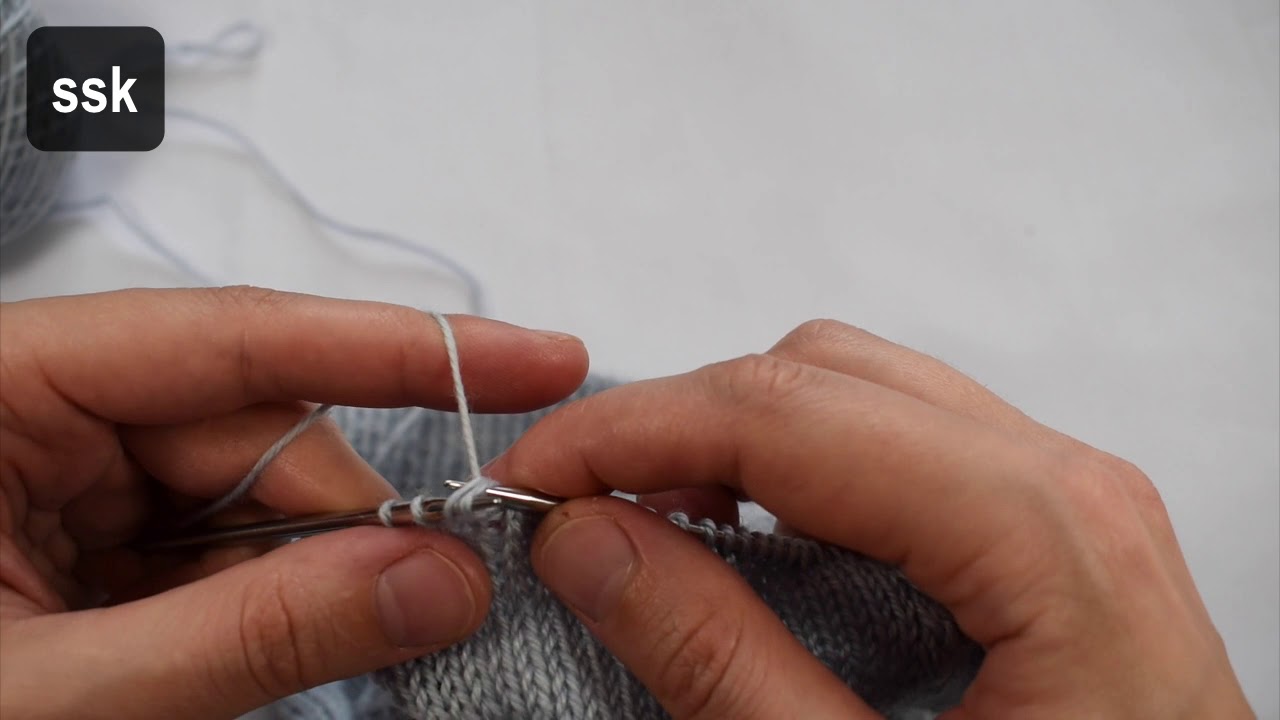 ssk - #ruffleschmuffle - mini knitting demo - YouTube