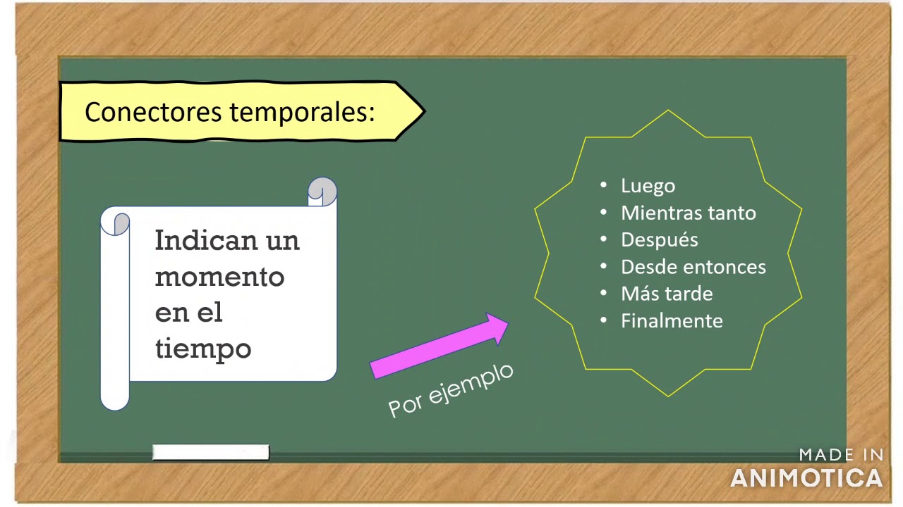 Conectores: temporales y causales - YouTube