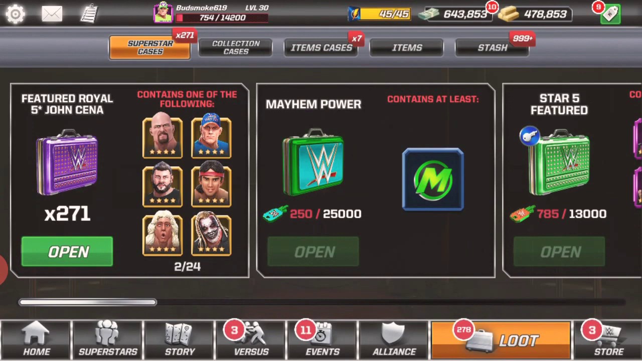 2023 UPDATED NEW!! HACKED WWE MAYHEM - How to get 5 stars 6 stars and ...