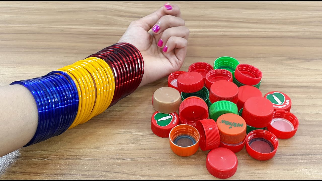 3 BEAUTIFUL WALL HANGING OUT OF PLASTIC BOTTLE CAPS | BEST OUT OF WASTE ...
