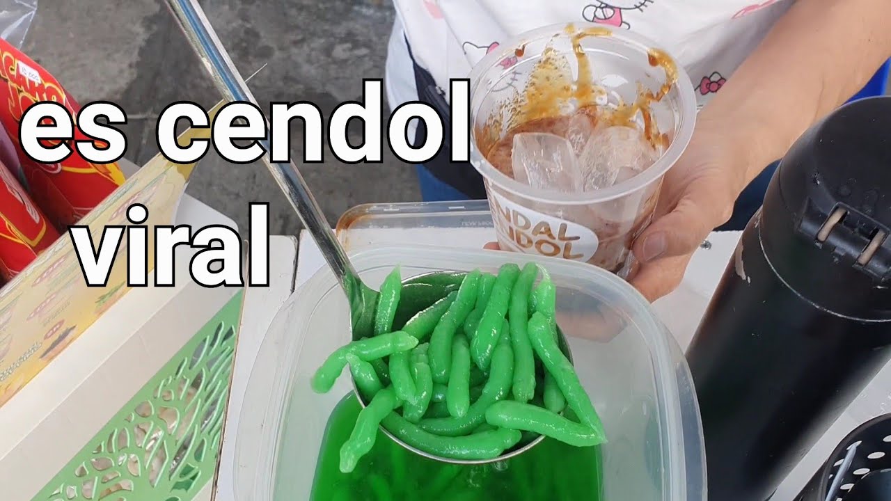 ES CENDOL yummy indonesian street food asian viral ice drink - YouTube