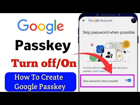 How To Remove Passkey From Google Account||Gmail Passkey And Security ...