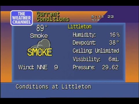 WeatherStar 4000 - Smoky Skies from Wildfires - 8/8/2021 - YouTube