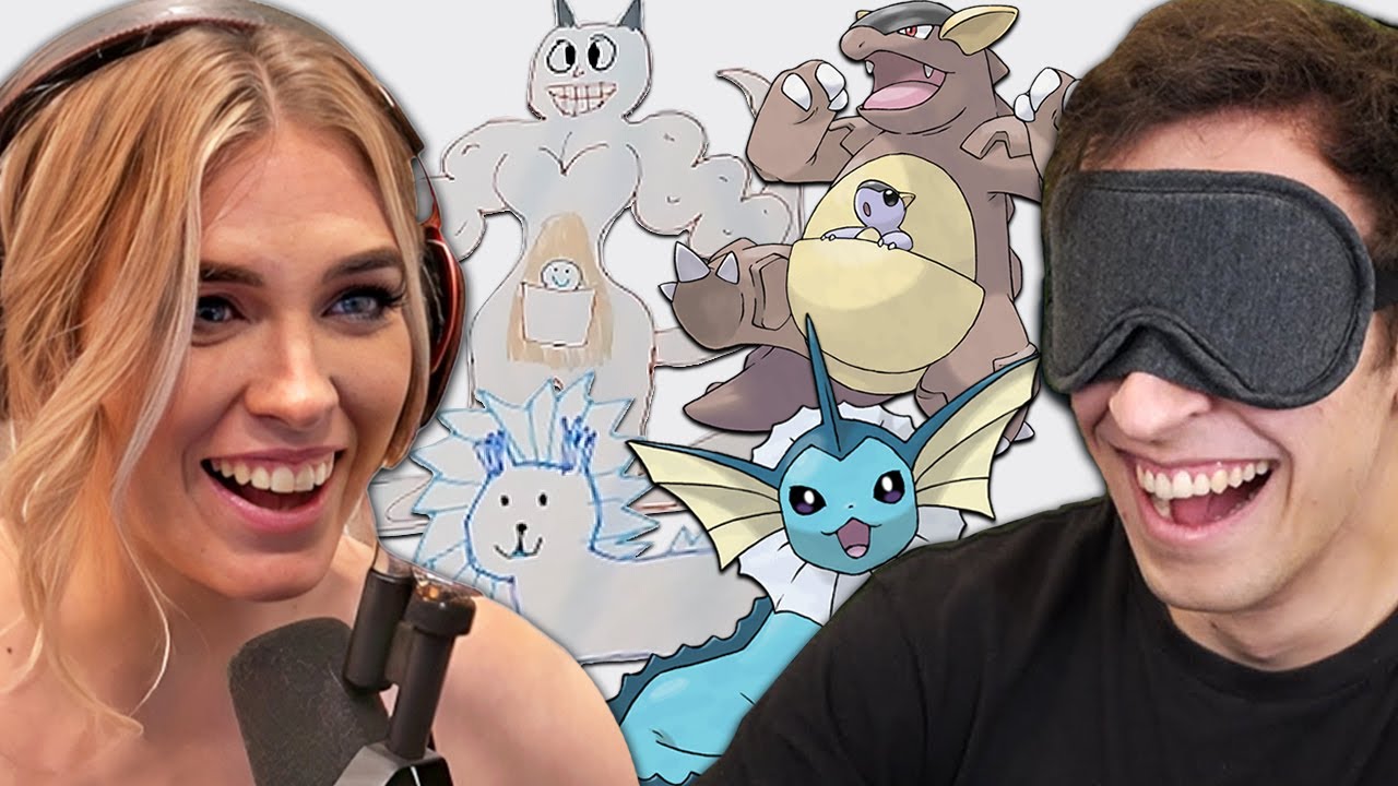 PointCrow describes Pokemon and I try to draw them - YouTube