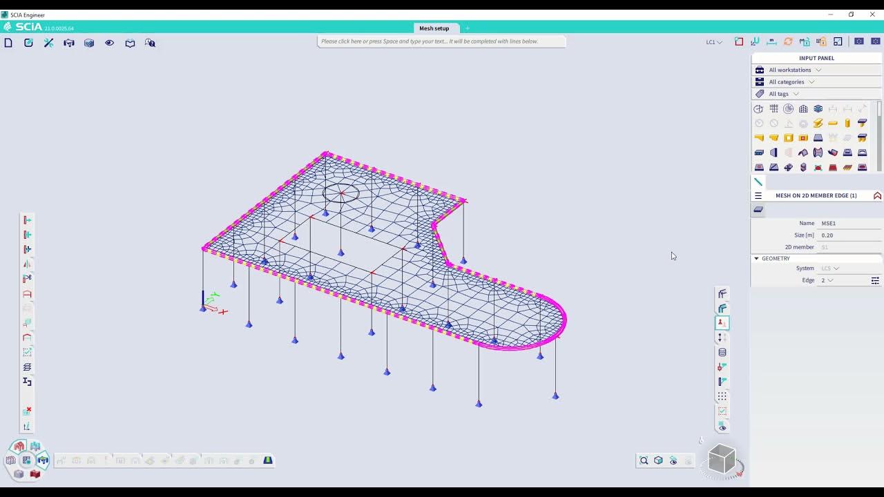 [EN] Mesh setup and generation in SCIA Engineer - YouTube