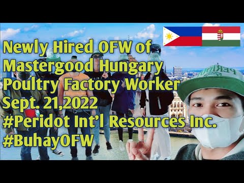 Newly Hired OFW Poultry factory worker here in Mastergood Company here ...