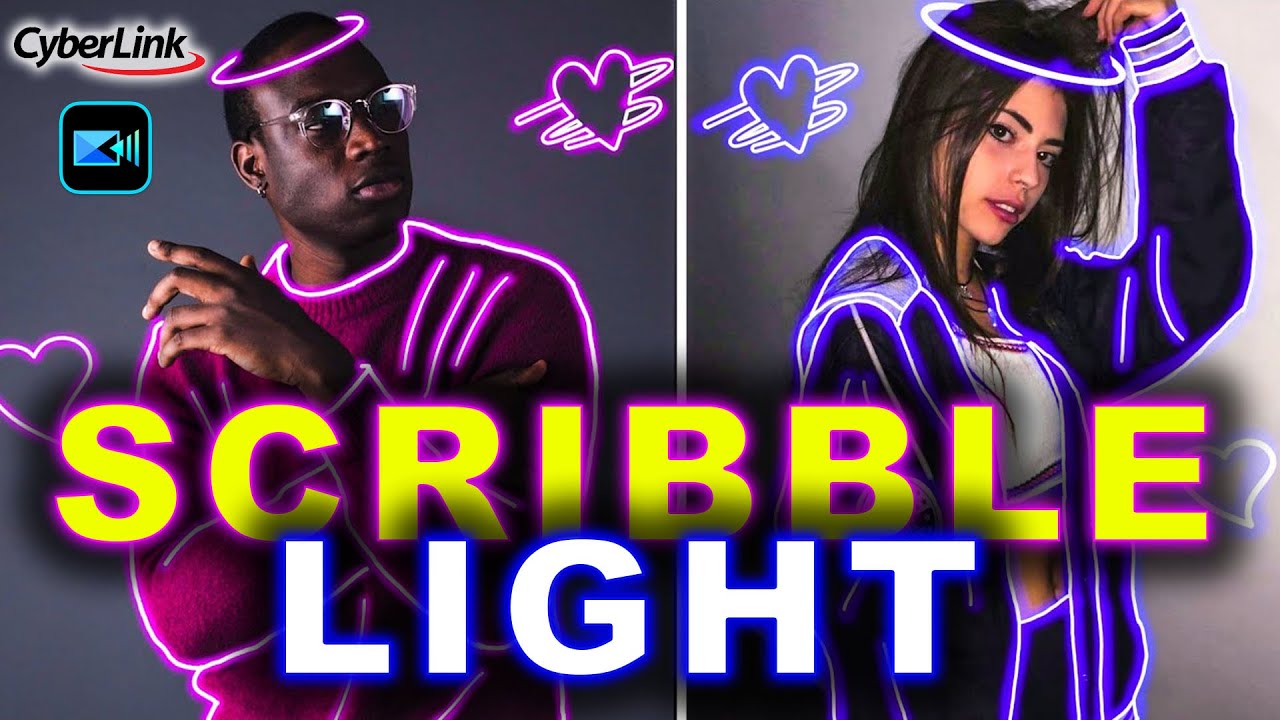 How to Create Scribble Light Dance Effect in Powerdirector ? - YouTube