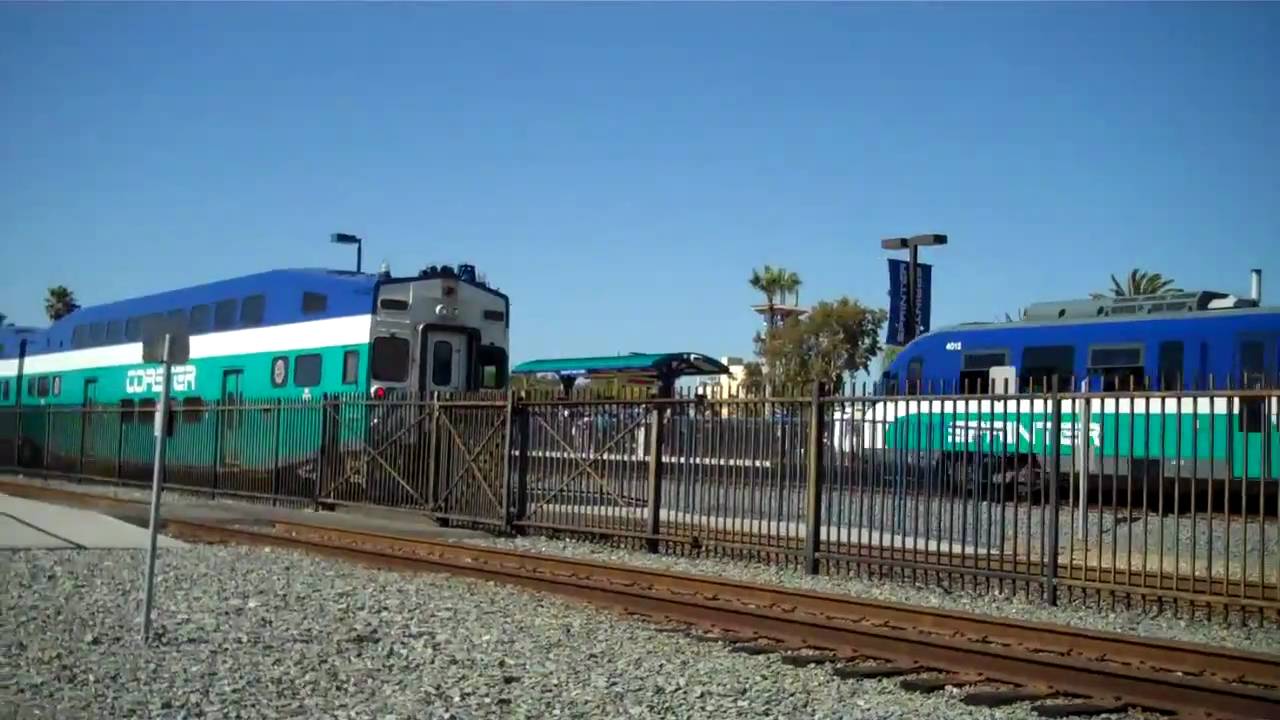 Sprinter meets Coaster in Oceanside, CA - YouTube