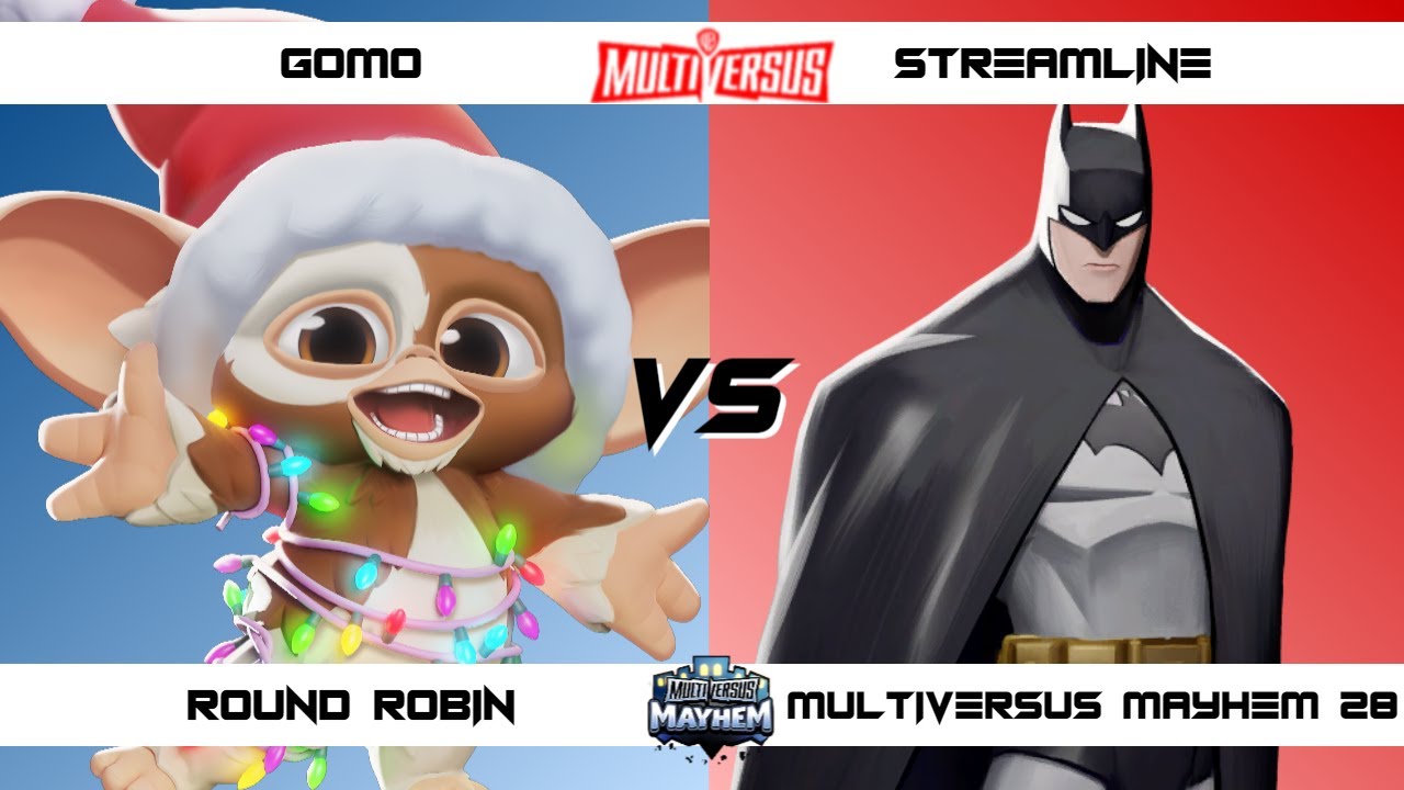 MultiVersus Mayhem 28 Gomo (Gizmo) vs Streamline (Batman) - MultiVersus Tournament - YouTube