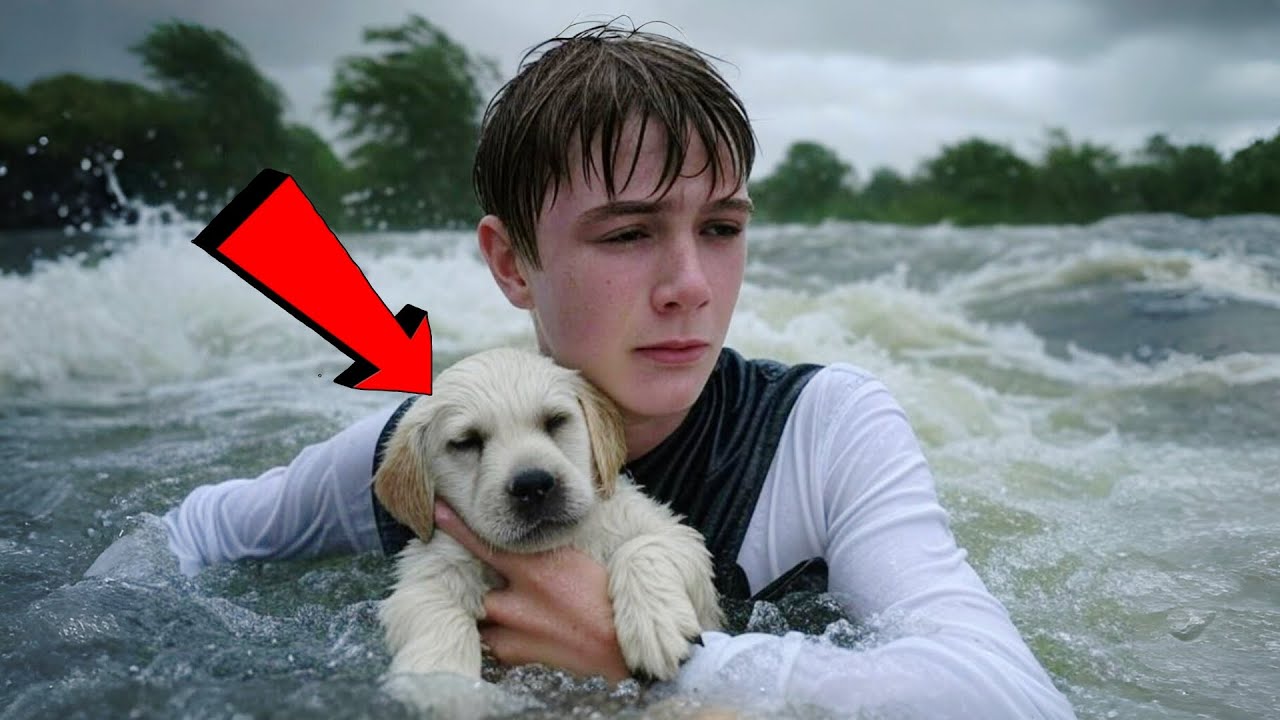 Boy Rescues Drowning Puppy, Years Later The Puppy Saves His Life In An ...