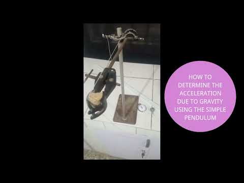 DETERMINING THE ACCELERATION DUE TO GRAVITY, USING THE SIMPLE PENDULUM ...