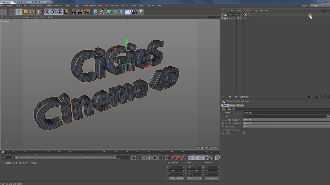 [C4D] Title Poly FX - YouTube