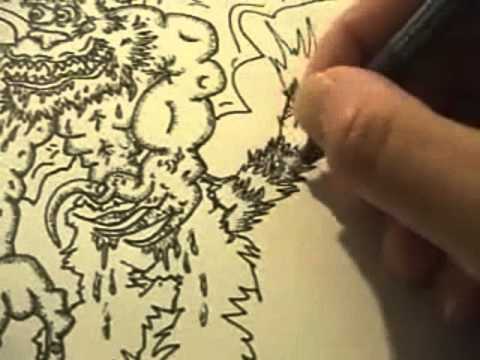 How To Draw A Monster/Speed Drawing - YouTube