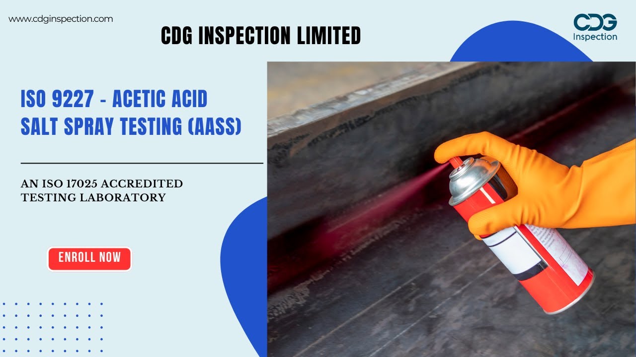 ISO 9227 – Acetic Acid Salt Spray Testing AASS - YouTube