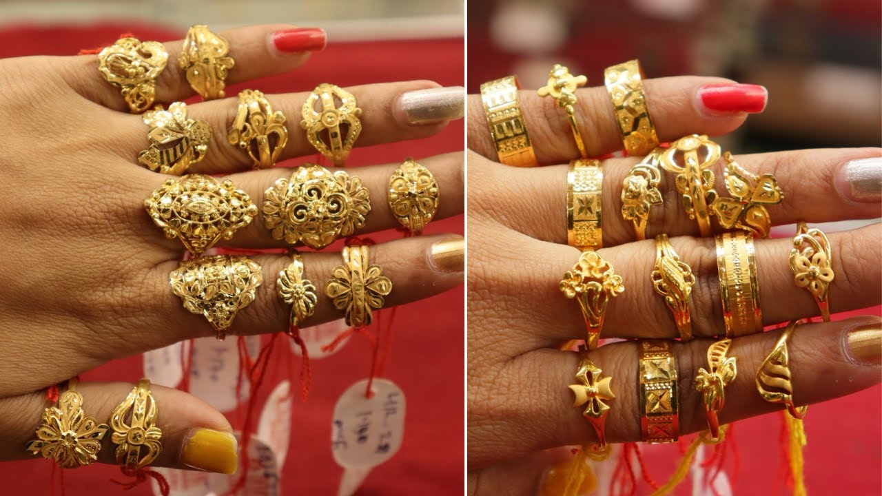 Under 2 Gram Gold Ring Designs With Price| Simple Daily Use/Party Wear ...