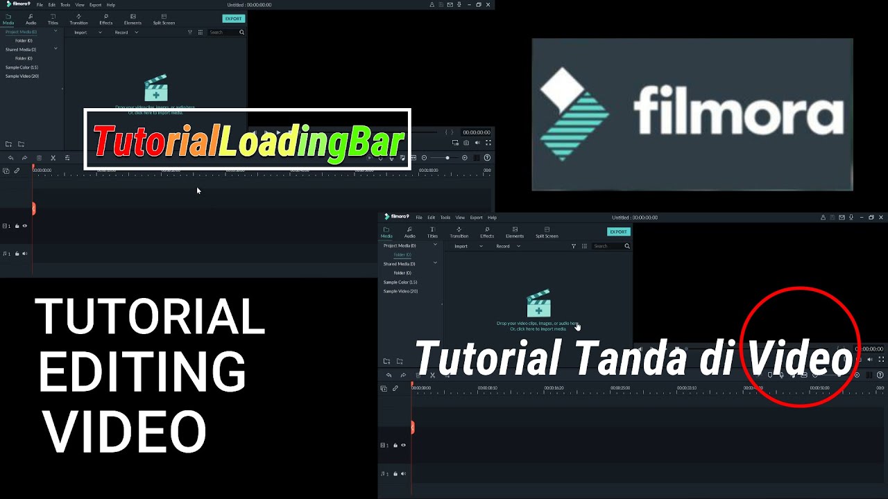 Wondershare Filmora 9 / Tutorial Loading Bar dan Mark on Video - YouTube