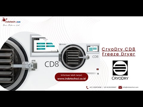 Introducing CD8 Freeze Dryer with CRYODRY - PT Indotech Sains Inti - YouTube