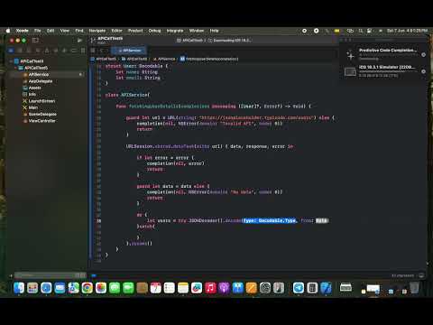 Simple api calling user details from url in swift iOS 2025 ||  interview Standard || simple coding