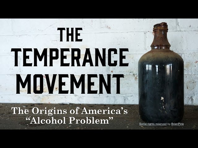 Temperance Movement Alcohol
