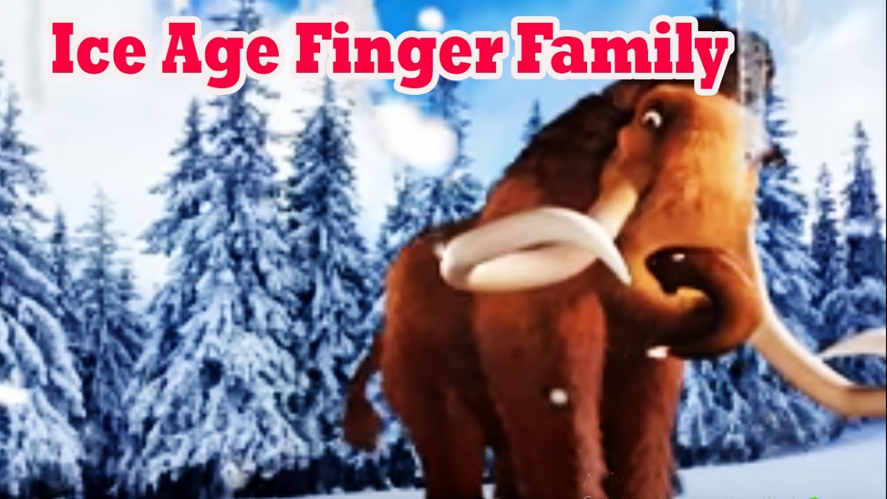 Ice Age Finger Family || Finger Family Rhymes For Nursery Kids - YouTube