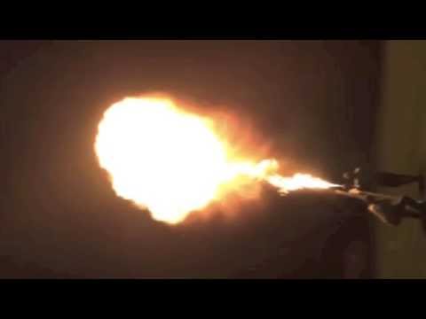 Sawdust Cannon Fireball - YouTube