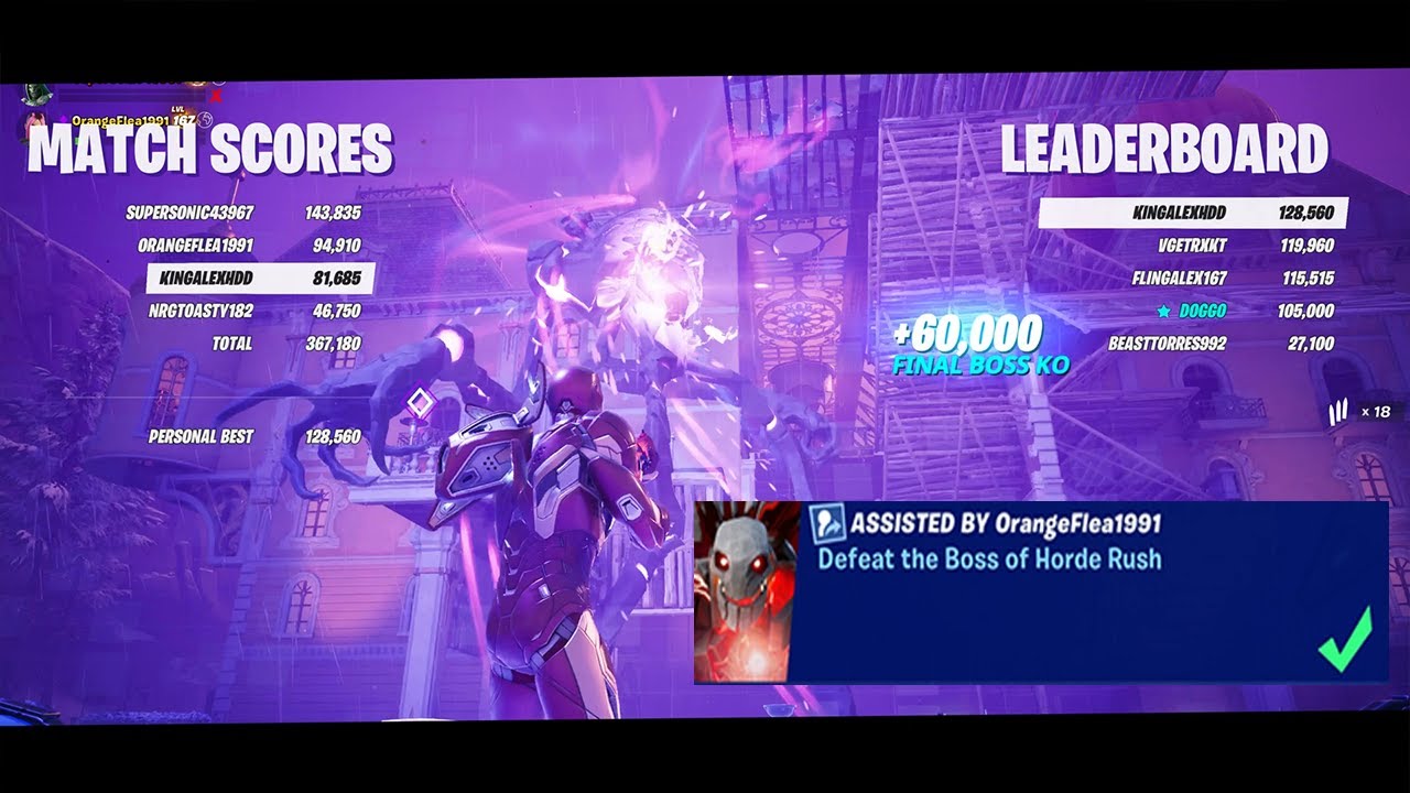 How to EASILY Defeat the Boss of Horde Rush in Fortnite Horde Rush ...