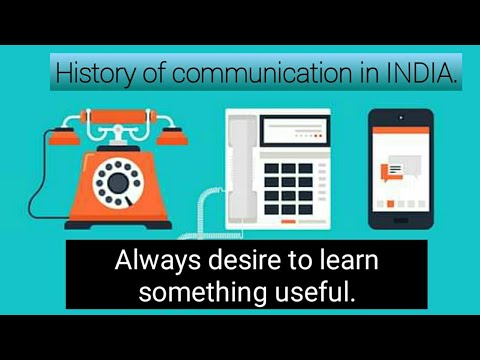 HISTORY OF COMMUNICATION AND TELECOMMUNICATION IN INDIA IN HINDI - YouTube
