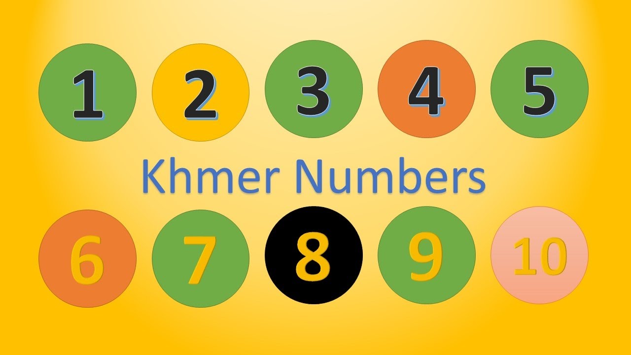 English Khmer Conversation - Counting Basic Numbers - YouTube