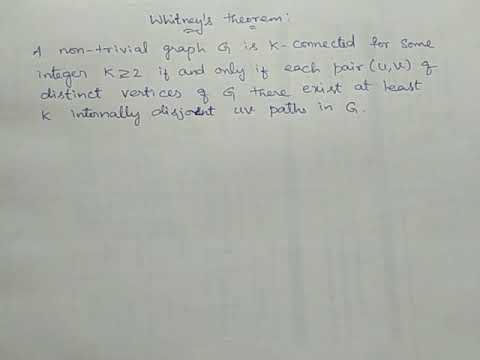 Whitney's theorem - YouTube