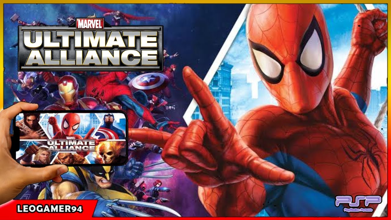 MARVEL ULTIMATE ALLIANCE Jogo RPG Dos Heróis Da Marvel Para PSP Jogando ...